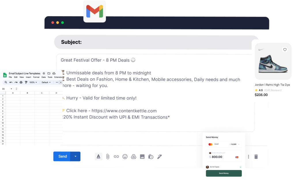 [FREE] Best eCommerce email subject line templates | Content Kettle